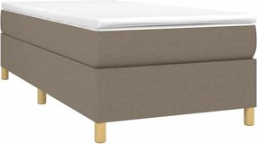 Rám postele s boxspringem taupe 90x200 cm textil 3120933