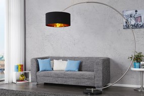 Noble Home Stojací lampa FIRA, 180 cm, černá, zlatá