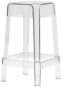 OnaDnes -20% Pedrali Transparentní plastová barová židle Rubik 582 65 cm