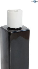 Dávkovač na mýdlo 250 ml černý s bílým DISC TOP LUNA
