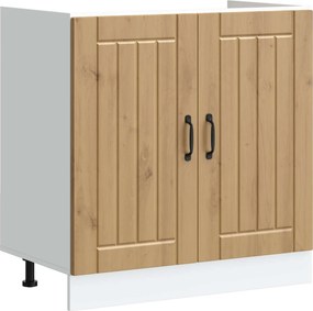 Skříňka pod dřez Lucca 2 ks Artisanový dub Kompozitní dřevo 3315020