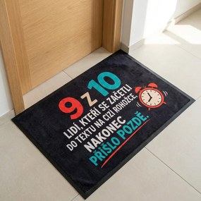 Mercury Flooring, Rohožka 9 z 10ti lidí (přišlo pozdě) 40x60 cm - na ven i na doma, 40x60, vícebarevná