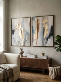 Tištěné/s ručně malovanými prvky obrazy v sadě 2 ks s rámem/na plátně 60x80 cm Gallery – Bizzotto