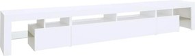 TV skříňka s LED osvětlením bílá 260x36,5x40 cm 3152778