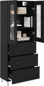 Vysoký bufet Černý dub 69,5 x 34 x 90 cm Kompozitní dřevo 3402713