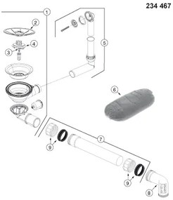 Blanco SUBLINE 375 U InFino Keramika basalt bez excentru