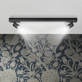 LED Stropní svítidlo PARIS LED/24W/230V + 2xGU10/10W černá