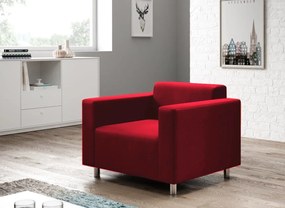 Casarredo - Komfort nábytek Křeslo HALLE ekokůže Cayene 1117 červená