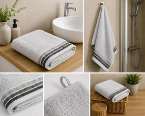Bellatex Froté ručník a osuška kolekce Léga Šedá 50x100 cm
