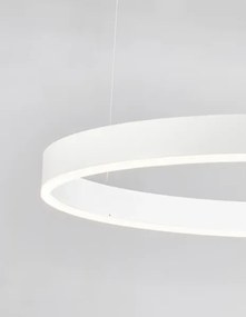 LED lustr Motif 80 bílé stmívatelné