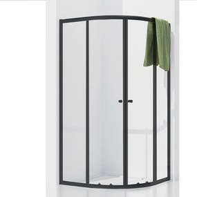 POINT BLACK 80x80 Clear Čtvrtkruhová sprchová zástěna
