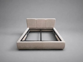Béžová čalouněná dvoulůžková postel s úložným prostorem s roštem 180x200 cm Brody - II. jakost – Mazzini Beds