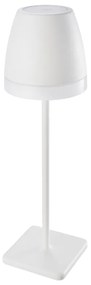 Bílá kovová zahradní stolní LED lampa Nova Luce Colt II. M
