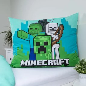 Jerry Fabrics Povlečení bavlna Minecraft Mobs Here 140x200, 70x90 cm
