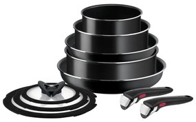 Tefal - Sada nádobí 10 ks INGENIO EASY COOK & CLEAN BLACK