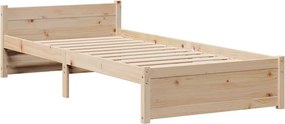 Rám postele s čelem 75 x 190 cm masivní borovice 3306746