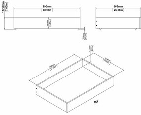 Tvilum Úložný prostor Simplicity 243 bílý lesk