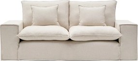 Béžová lněná pohovka 240 cm Anarela – Kave Home