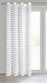 ZÁCLONA NA KROUŽCÍCH DANA1 140X250 CM BÍLÁ