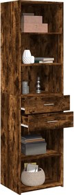 Skříň highboard kouřový dub 50 x 42,5 x 185 cm kompozitní dřevo 3281459