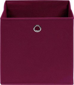 Úložné boxy 4 ks tmavě červené 32 x 32 x 32 cm textil 288341