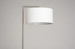 Stojací designová lampa Pallas White Steel