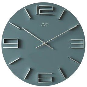 Designové kovové kulaté moderní hodiny JVD HC32.2 s 3D číslicemi POSLEDNÍ KS STAŇKOV