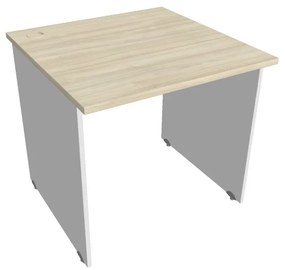 Stůl pracovní rovný 80 cm - Hobis Gate GS 800 Dekor stolové desky: akát, Dekor lamino podnože: bílá