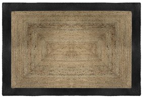 Jutový koberec DYWAN 170 cm černý/hnědý