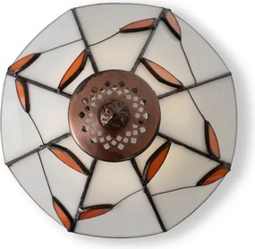 Brilagi - Tiffany vitrážová stolní lampa FOLIA 1xE27/60W/230V
