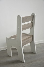 Vingo Dětská židlička s šuplíkem v dubovém odstínu