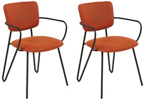 Set 2 ks jídelních židlí Emmanuelle (oranžová). 1078714
