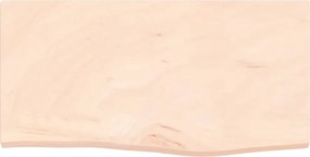 Koupelnová deska 60 x 30 x 2 cm neošetřené masivní dřevo 3156005