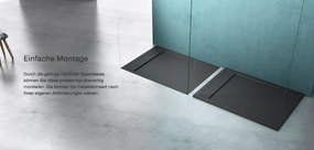 Sprchová vanička z litého mramoru DOPORRO BLICK 100-160cm WHITE Velikost: 140x90x3