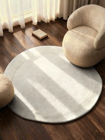 Villeroy & Boch Kusový koberec Kivi 106285 Cream, 160x160 (průměr) kruh, bílá, ložnice