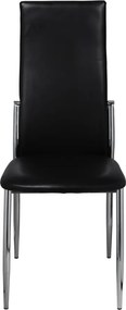 vidaXL Jídelní židle 4 ks umělá kůže [281659] Barva: Černá