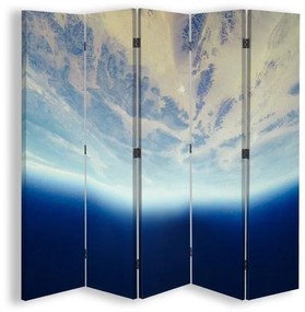Ozdobný paraván Abstraktní vesmír - 180x170 cm, pětidílný, obustranný paraván 360°