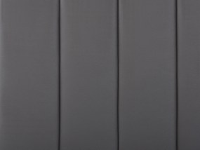 Postel 140 x 200 cm šedá ekokůže POITIERS Beliani