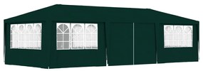 Profesionální party stan s bočnicemi 4 x 9 m zelený 90 g/m² - Default Title