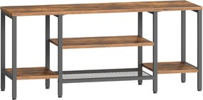 TV stolek Vasagle Werry 120 cm černý/hnědý