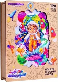 PUZZLER Puzzle Vesmírný dobrodruh / Dřevěné / 120 dílků / od 7 let