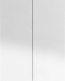 Koupelnová skříňka se zrcadlem 60 x 15 x 75 cm MDF zářivě šedá 331526