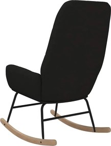 Houpací křeslo černé textil 341259