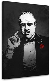 Gario Obraz na plátně Kmotr, Vito Corleone portrét - Nikita Abakumov Rozměry: 40 x 60 cm