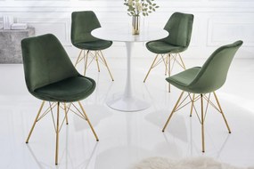 Židle Scandinavia - zelený samet