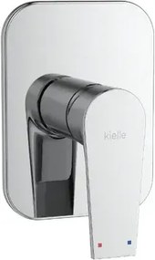 kielle - Baterie pod omítku pro 1 spotřebič, s tělesem, chrom