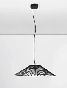 LED černý moderní lustr Brume