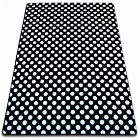 Kusový koberec Puntíky černý 2 180x270cm
