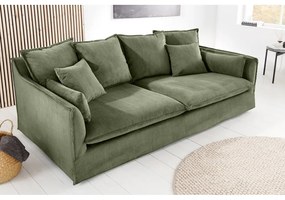 Massive home | Pohovka HEAVEN 200cm 3místná pružinová s odnímatelným potahem, zelená