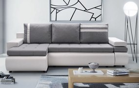 Casarredo - Komfort nábytek Rohová sedací souprava MELCHOR rozkládací s úložným prostorem, Sioux 1115/Lux 32 | Umístění rohu: roh na pravé straně